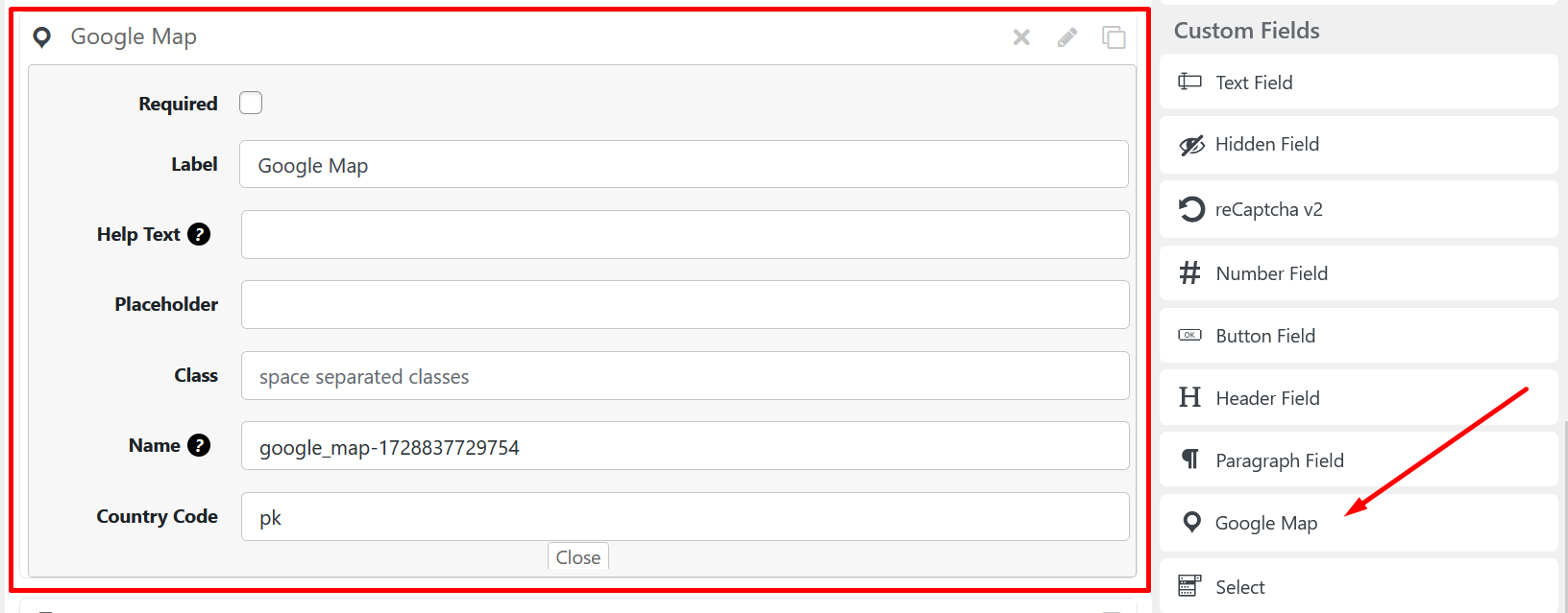 Google Map - WP Front User Submit